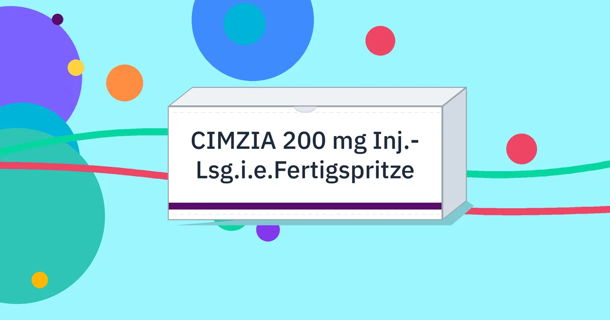 Symbolbild: Packung mit der Aufschrift CIMZIA 200 mg Inj.-Lsg.i.e.Fertigspritze (PZN 06935186) – Verfügbarkeit und Bezug in Apotheken in Frankfurt am Main
