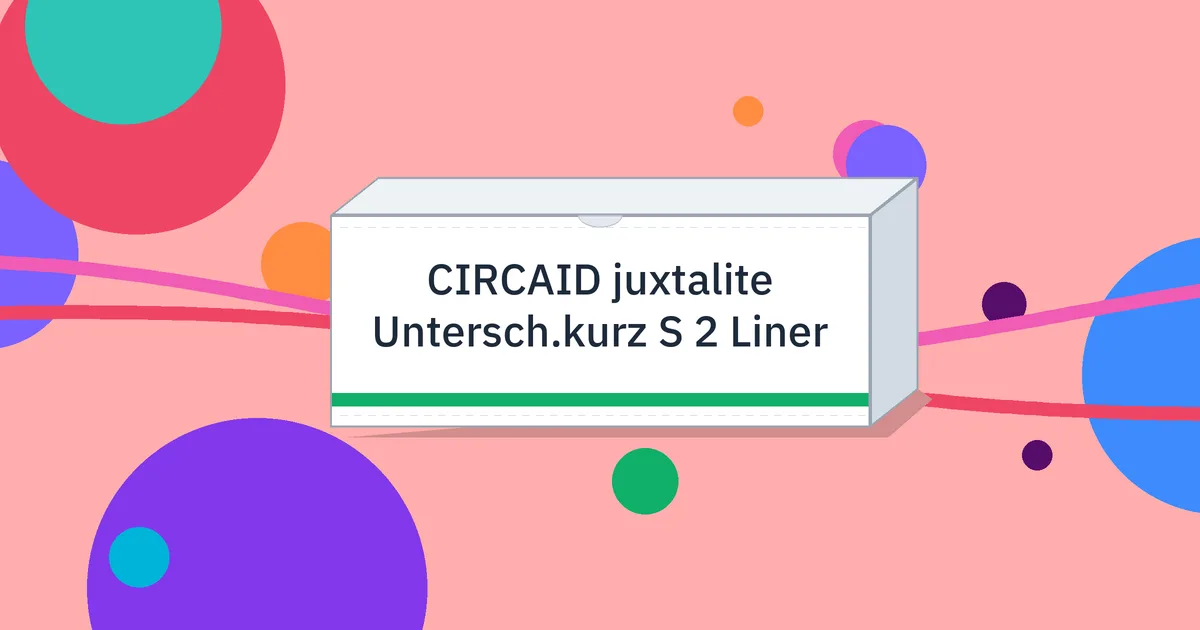 Symbolbild: Packung mit der Aufschrift CIRCAID juxtalite Untersch.kurz S 2 Liner (PZN 17939081) – Verfügbarkeit und Bezug in Apotheken in Frankfurt am Main