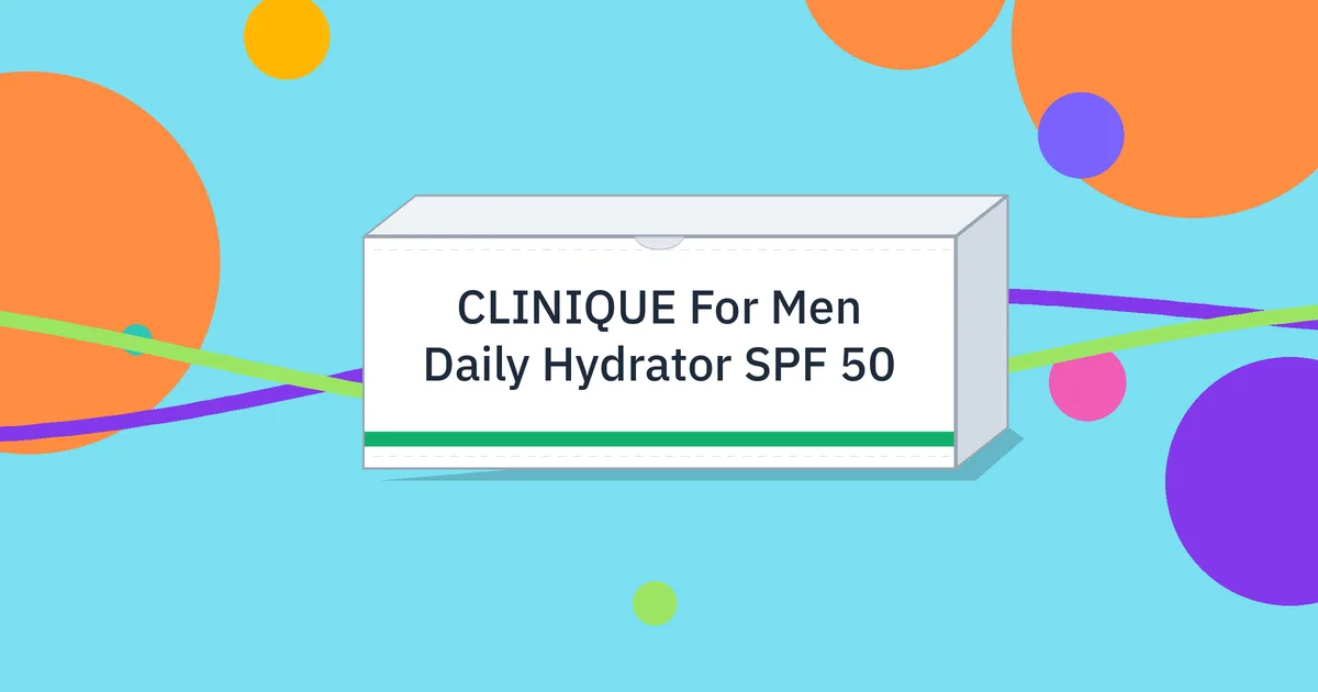 Symbolbild: Packung mit der Aufschrift CLINIQUE For Men Daily Hydrator SPF 50 (PZN 20303777) – Verfügbarkeit und Bezug in Apotheken in Frankfurt am Main