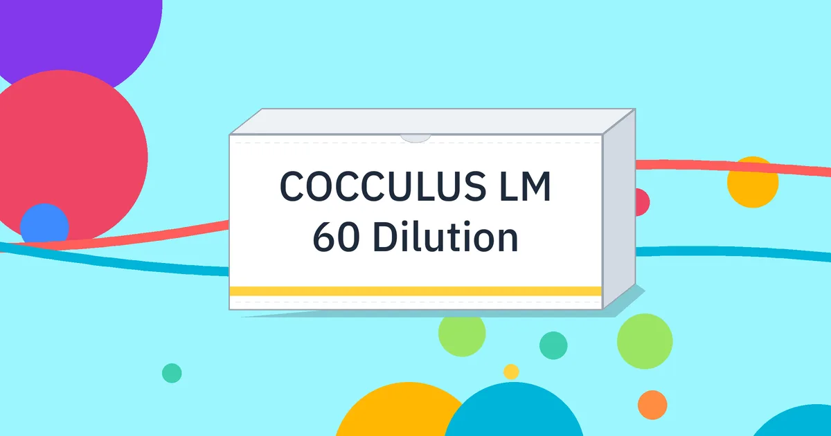 Symbolbild: Packung mit der Aufschrift COCCULUS LM 60 Dilution (PZN 12825183) – Verfügbarkeit und Bezug in Apotheken in Frankfurt am Main