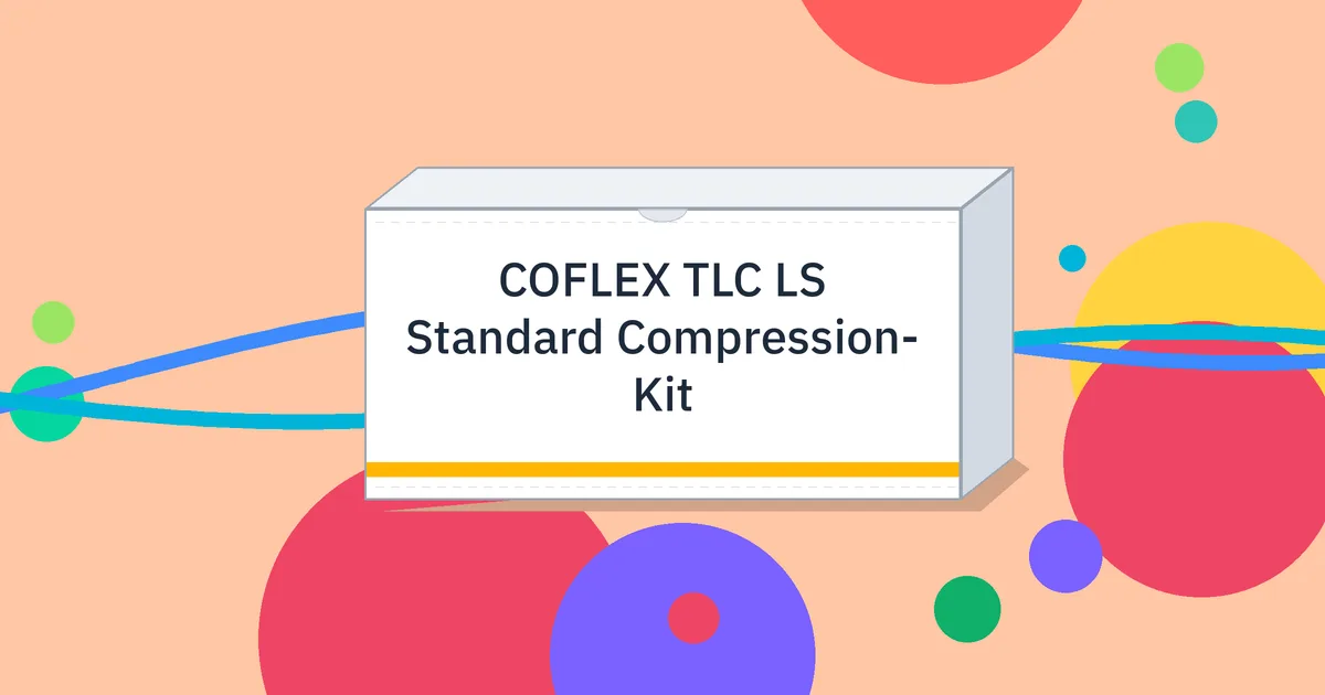 Symbolbild: Packung mit der Aufschrift COFLEX TLC LS Standard Compression-Kit (PZN 17558752) – Verfügbarkeit und Bezug in Apotheken in Frankfurt am Main