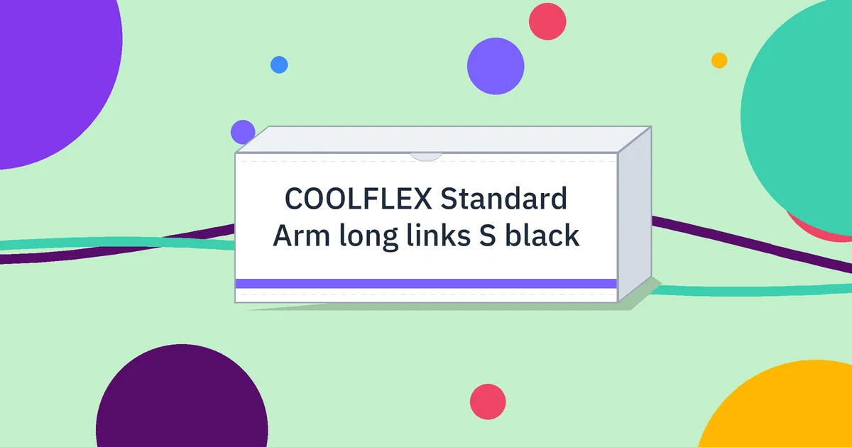 Symbolbild: Packung mit der Aufschrift COOLFLEX Standard Arm long links S black (PZN 20382630) – Verfügbarkeit und Bezug in Apotheken in Frankfurt am Main