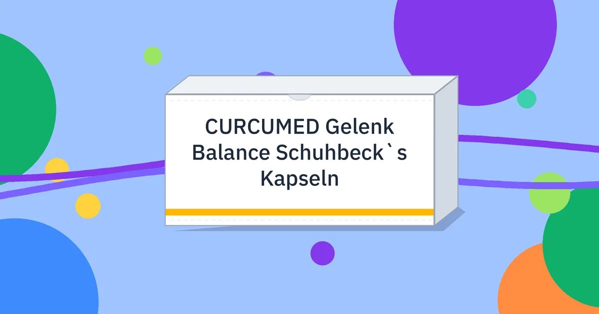 Symbolbild: Packung mit der Aufschrift CURCUMED Gelenk Balance Schuhbeck`s Kapseln (PZN 12897165) – Verfügbarkeit und Bezug in Apotheken in Frankfurt am Main
