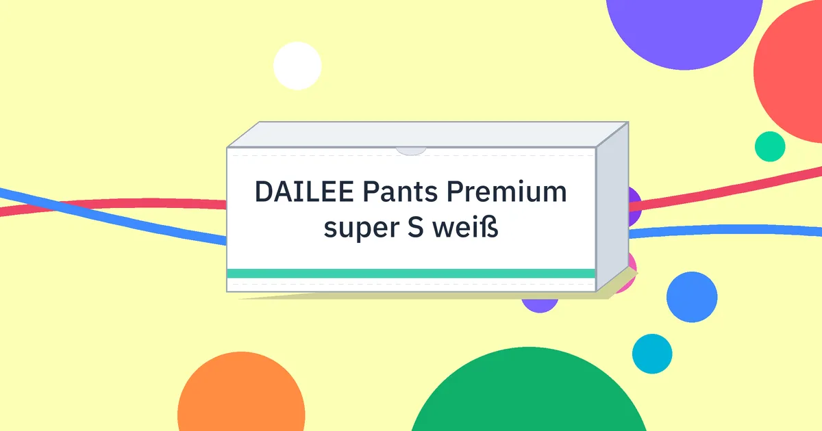 Symbolbild: Packung mit der Aufschrift DAILEE Pants Premium super S weiß (PZN 15423189) – Verfügbarkeit und Bezug in Apotheken in Frankfurt am Main