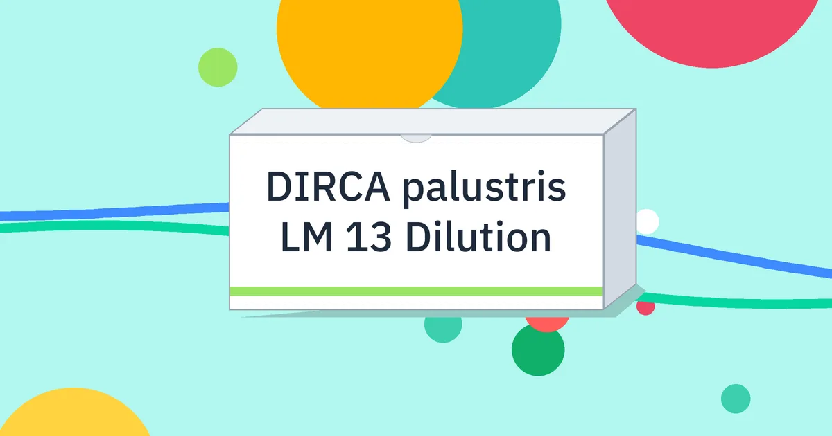 Symbolbild: Packung mit der Aufschrift DIRCA palustris LM 13 Dilution (PZN 13465640) – Verfügbarkeit und Bezug in Apotheken in Frankfurt am Main