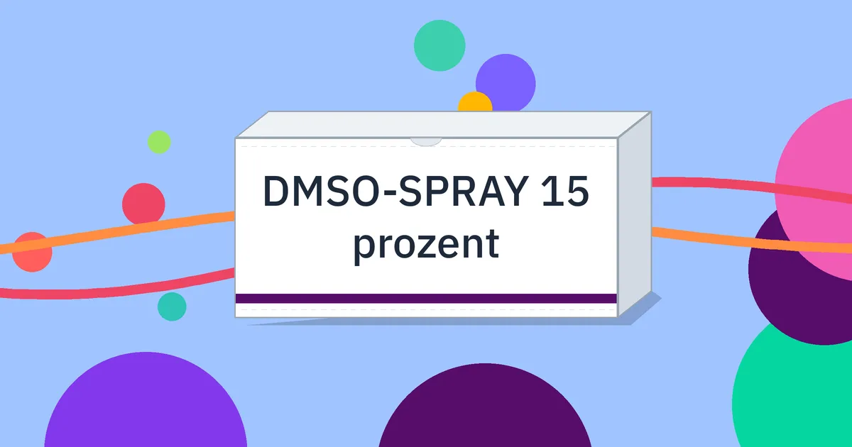 Symbolbild: Packung mit der Aufschrift DMSO-SPRAY 15 prozent (PZN 17204971) – Verfügbarkeit und Bezug in Apotheken in Frankfurt am Main