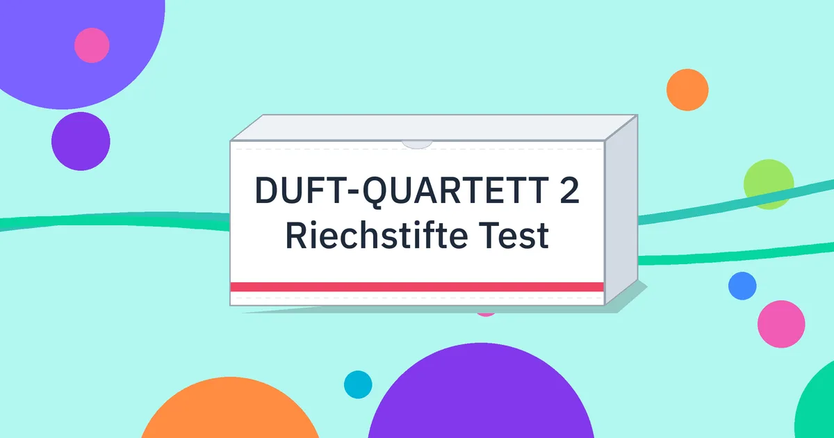 Symbolbild: Packung mit der Aufschrift DUFT-QUARTETT 2 Riechstifte Test (PZN 17924961) – Verfügbarkeit und Bezug in Apotheken in Frankfurt am Main