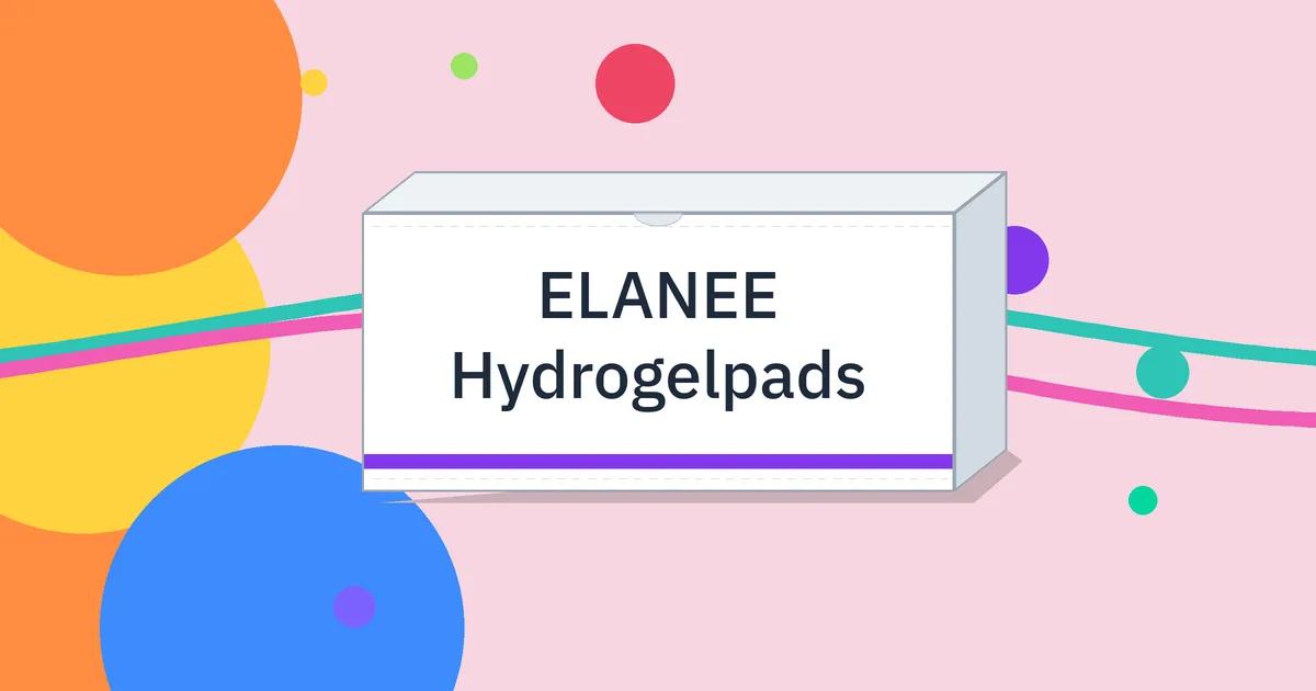 Symbolbild: Packung mit der Aufschrift ELANEE Hydrogelpads (PZN 11561983) – Verfügbarkeit und Bezug in Apotheken in Frankfurt am Main