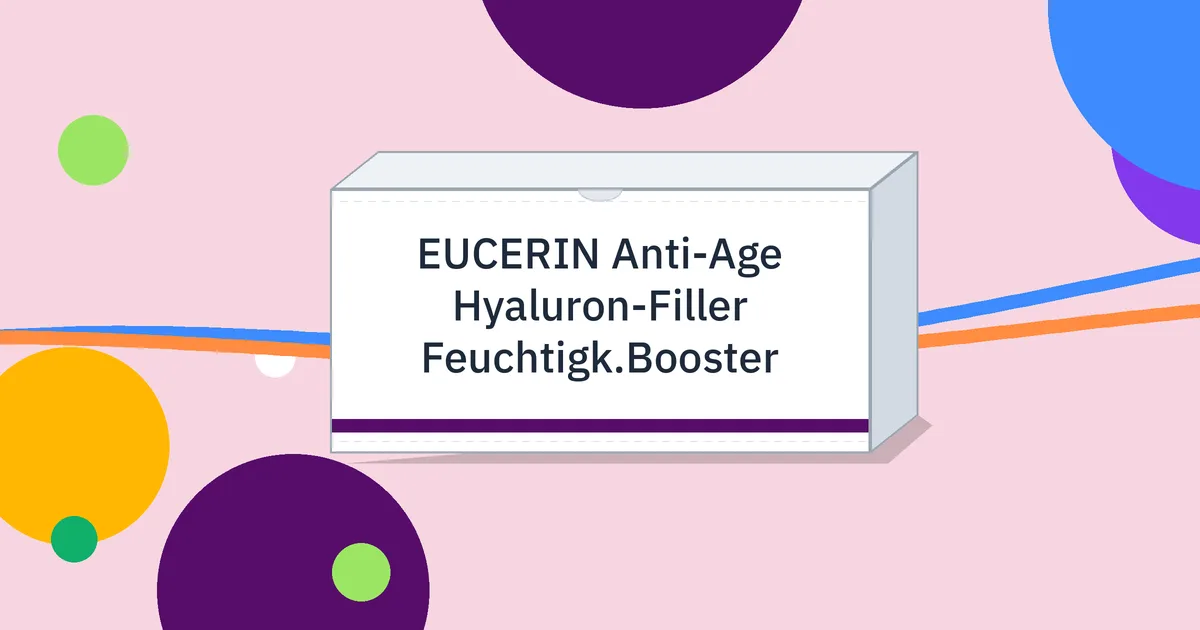 Symbolbild: Packung mit der Aufschrift EUCERIN Anti-Age Hyaluron-Filler Feuchtigk.Booster (PZN 15560354) – Verfügbarkeit und Bezug in Apotheken in Frankfurt am Main