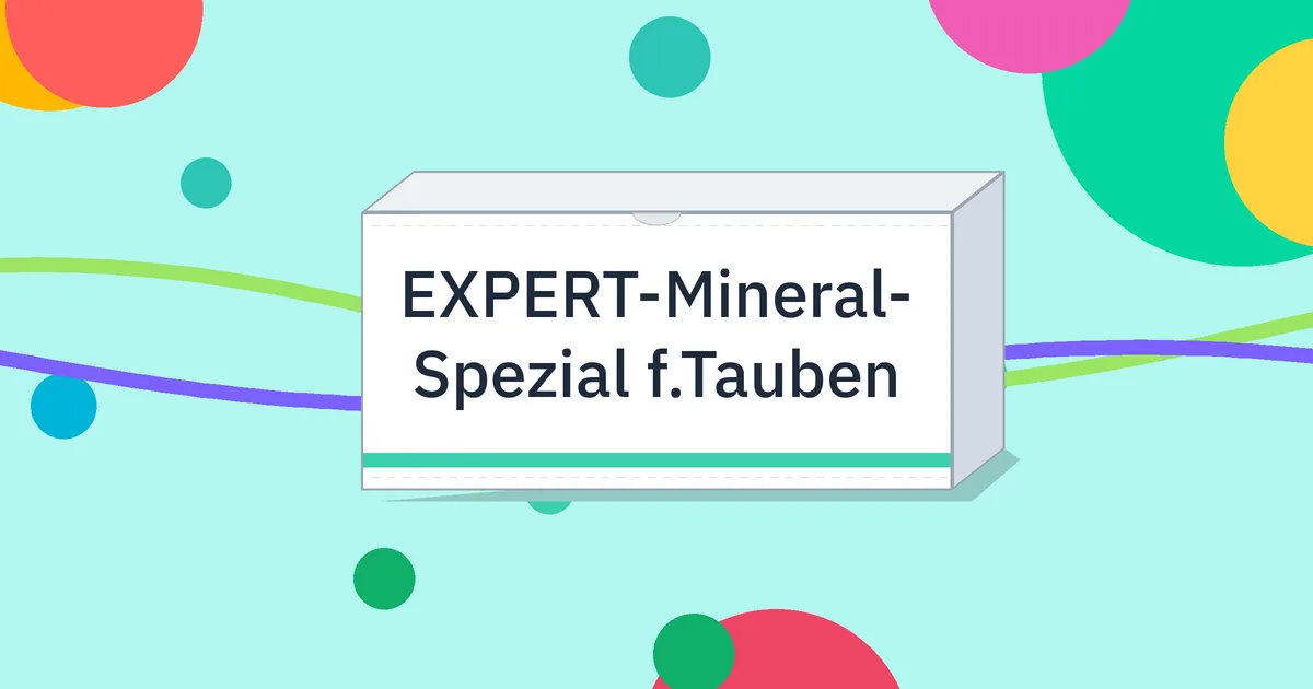 Symbolbild: Packung mit der Aufschrift EXPERT-Mineral-Spezial f.Tauben (PZN 00112466) – Verfügbarkeit und Bezug in Apotheken in Frankfurt am Main