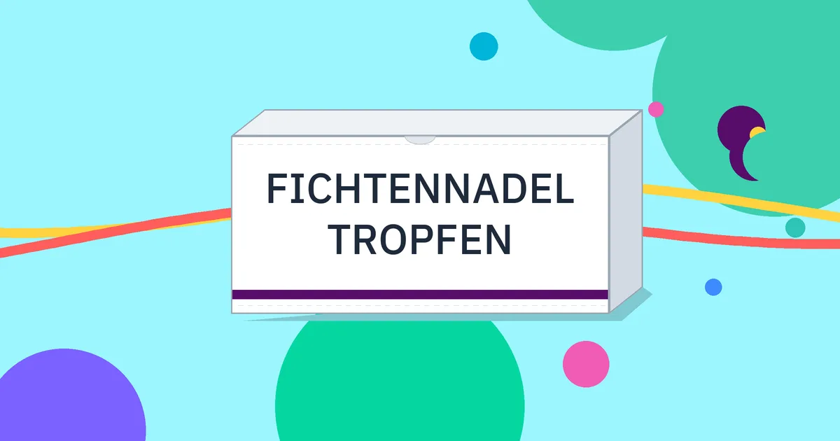 Symbolbild: Packung mit der Aufschrift FICHTENNADEL TROPFEN (PZN 19141370) – Verfügbarkeit und Bezug in Apotheken in Frankfurt am Main