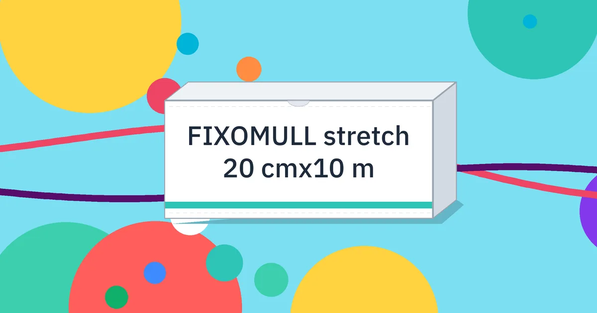 Symbolbild: Packung mit der Aufschrift FIXOMULL stretch 20 cmx10 m (PZN 12898029) – Verfügbarkeit und Bezug in Apotheken in Frankfurt am Main