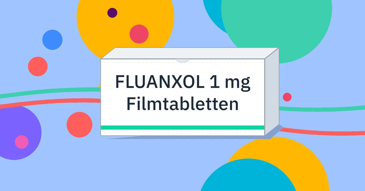 Symbolbild: Packung mit der Aufschrift FLUANXOL 1 mg Filmtabletten (PZN 17580378) – Verfügbarkeit und Bezug in Apotheken in Frankfurt am Main