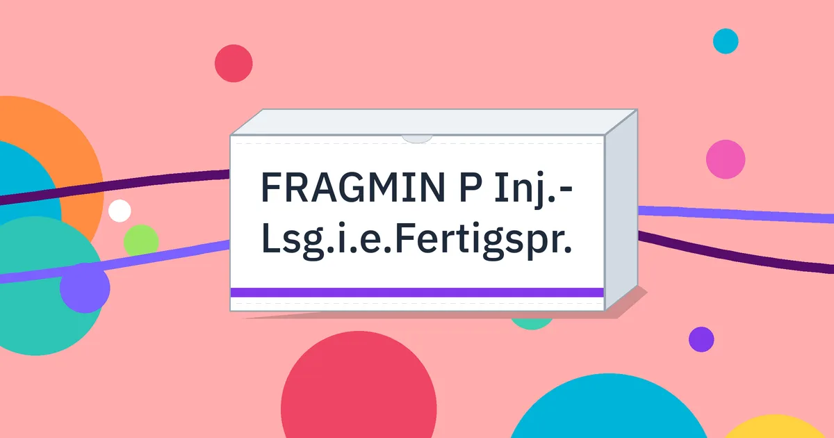 Symbolbild: Packung mit der Aufschrift FRAGMIN P Inj.-Lsg.i.e.Fertigspr. (PZN 09000527) – Verfügbarkeit und Bezug in Apotheken in Frankfurt am Main