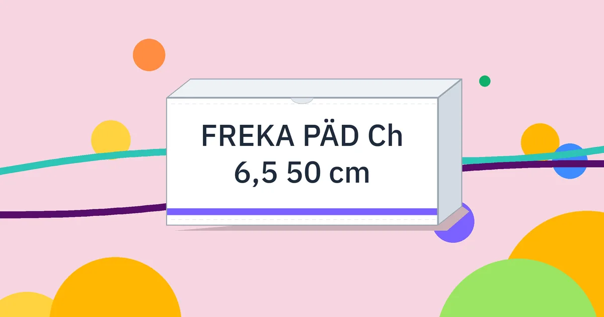 Symbolbild: Packung mit der Aufschrift FREKA PÄD Ch 6,5 50 cm (PZN 04533644) – Verfügbarkeit und Bezug in Apotheken in Frankfurt am Main