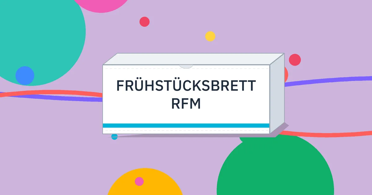 Symbolbild: Packung mit der Aufschrift FRÜHSTÜCKSBRETT RFM (PZN 19688849) – Verfügbarkeit und Bezug in Apotheken in Frankfurt am Main