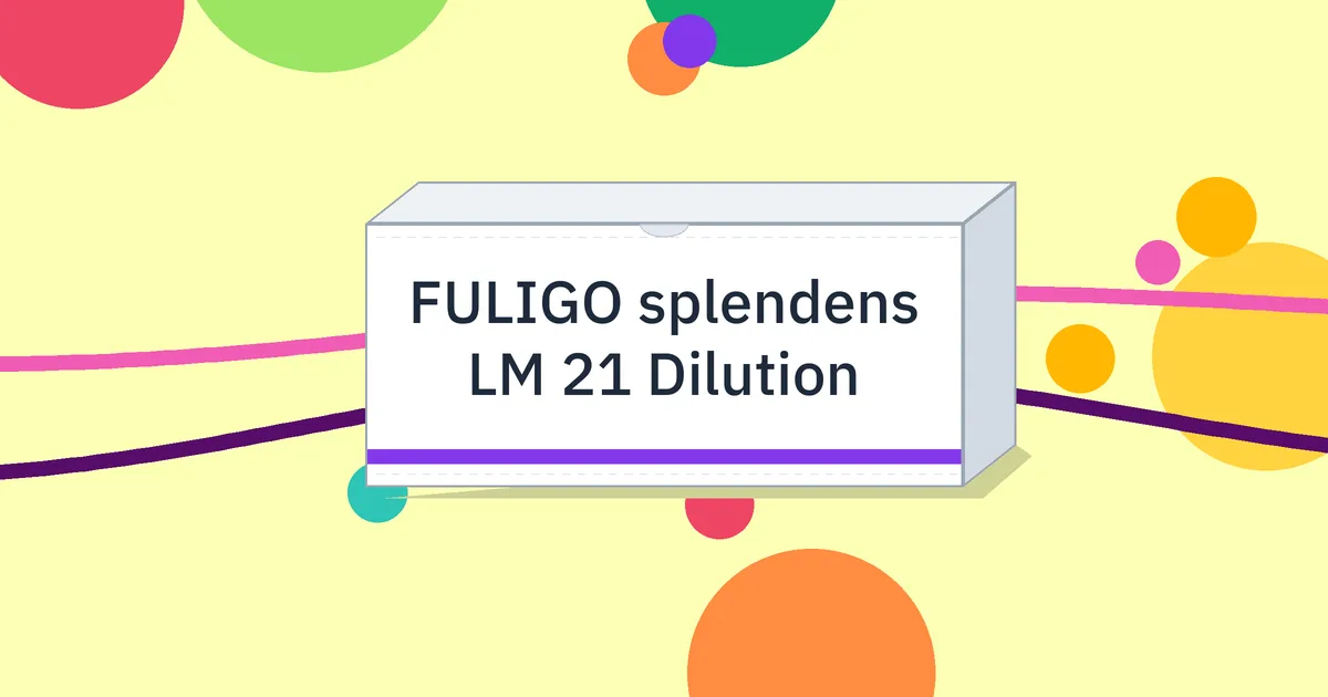Symbolbild: Packung mit der Aufschrift FULIGO splendens LM 21 Dilution (PZN 13493518) – Verfügbarkeit und Bezug in Apotheken in Frankfurt am Main