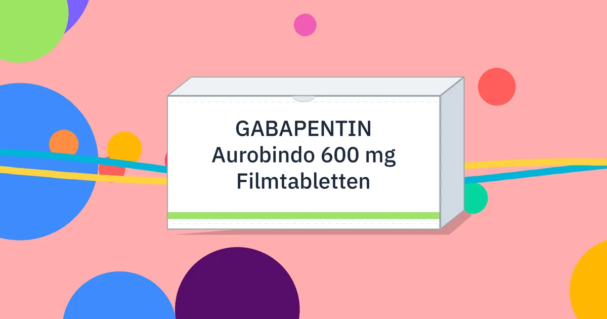 Symbolbild: Packung mit der Aufschrift GABAPENTIN Aurobindo 600 mg Filmtabletten (PZN 09478447) – Verfügbarkeit und Bezug in Apotheken in Frankfurt am Main