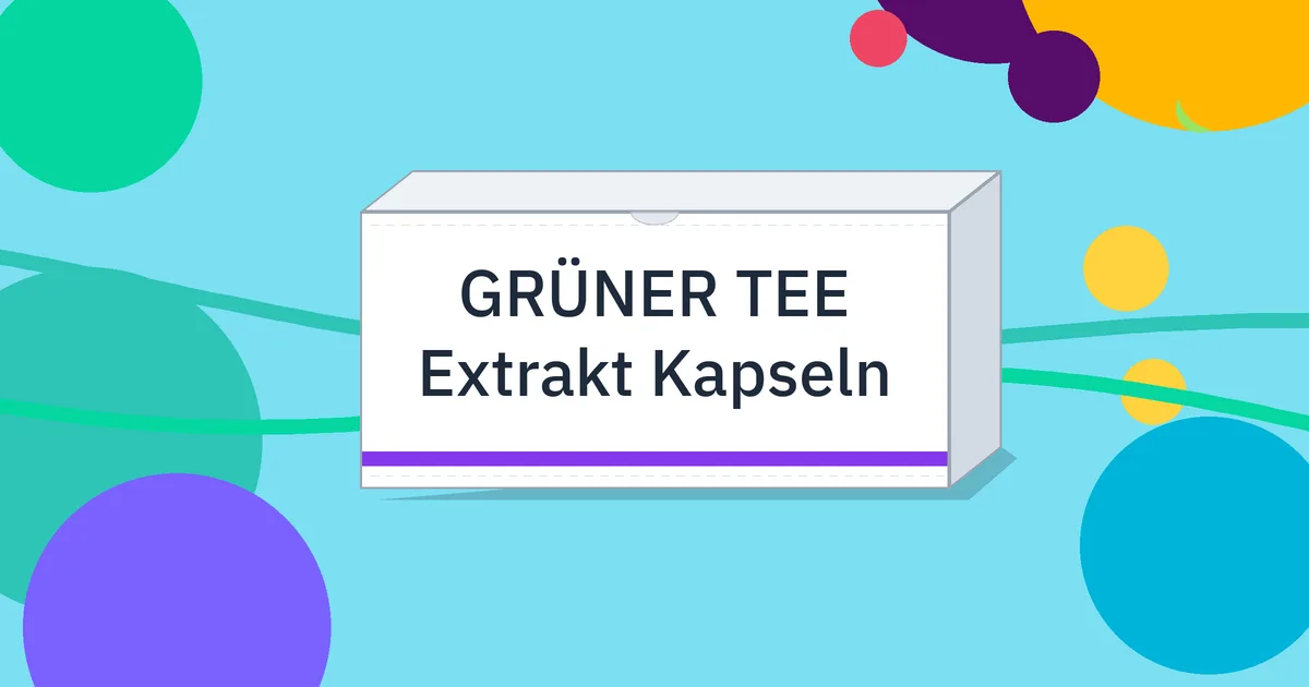 Symbolbild: Packung mit der Aufschrift GRÜNER TEE Extrakt Kapseln (PZN 05987850) – Verfügbarkeit und Bezug in Apotheken in Frankfurt am Main