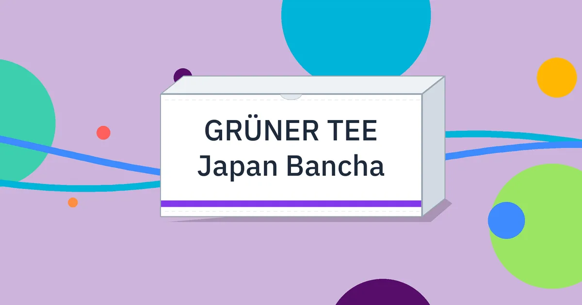 Symbolbild: Packung mit der Aufschrift GRÜNER TEE Japan Bancha (PZN 00051486) – Verfügbarkeit und Bezug in Apotheken in Frankfurt am Main