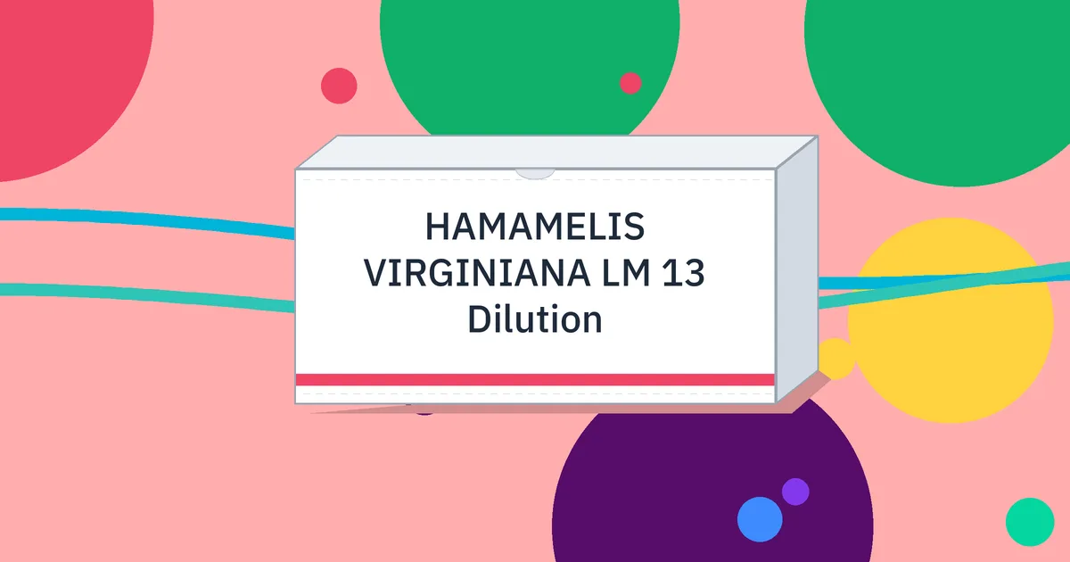 Symbolbild: Packung mit der Aufschrift HAMAMELIS VIRGINIANA LM 13 Dilution (PZN 12884429) – Verfügbarkeit und Bezug in Apotheken in Frankfurt am Main