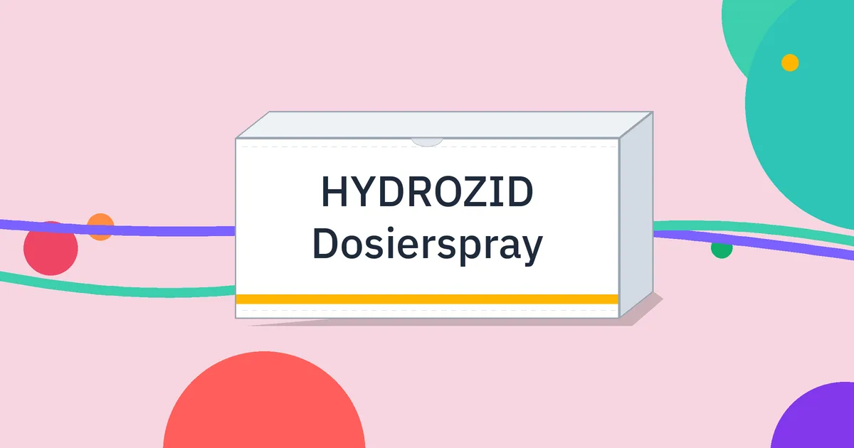 Symbolbild: Packung mit der Aufschrift HYDROZID Dosierspray (PZN 18426024) – Verfügbarkeit und Bezug in Apotheken in Frankfurt am Main