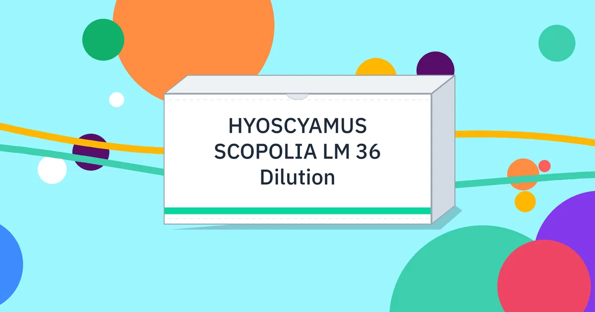 Symbolbild: Packung mit der Aufschrift HYOSCYAMUS SCOPOLIA LM 36 Dilution (PZN 13557922) – Verfügbarkeit und Bezug in Apotheken in Frankfurt am Main