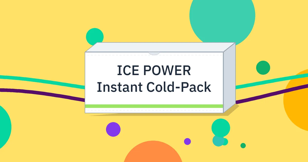 Symbolbild: Packung mit der Aufschrift ICE POWER Instant Cold-Pack (PZN 12505171) – Verfügbarkeit und Bezug in Apotheken in Frankfurt am Main