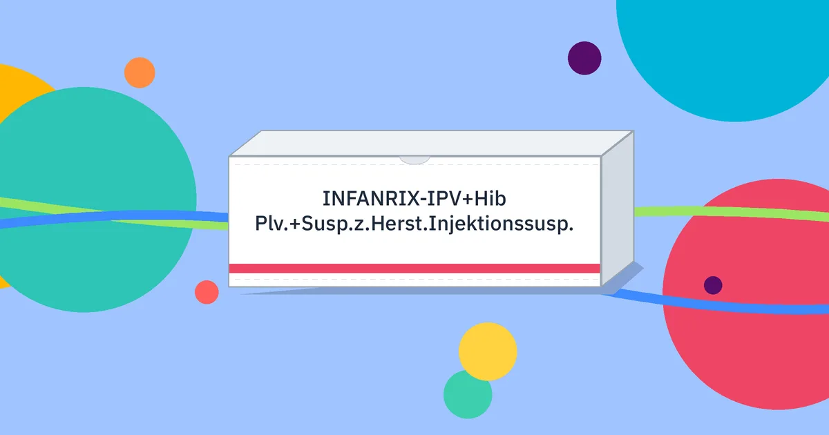Symbolbild: Packung mit der Aufschrift INFANRIX-IPV+Hib Plv.+Susp.z.Herst.Injektionssusp. (PZN 18179732) – Verfügbarkeit und Bezug in Apotheken in Frankfurt am Main