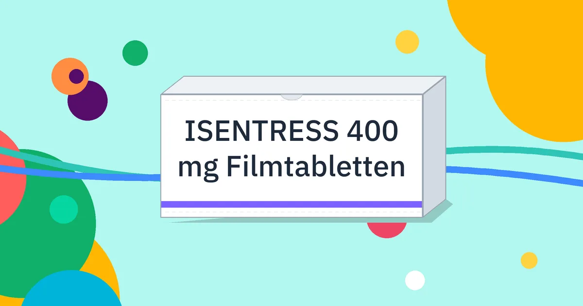 Symbolbild: Packung mit der Aufschrift ISENTRESS 400 mg Filmtabletten (PZN 11664275) – Verfügbarkeit und Bezug in Apotheken in Frankfurt am Main