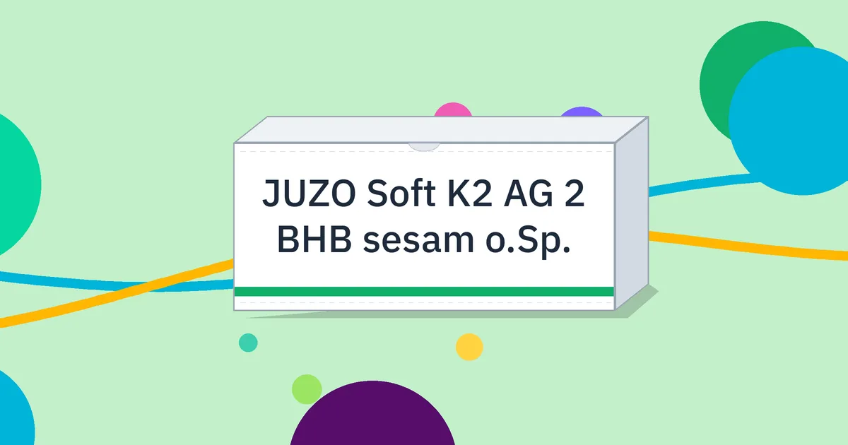 Symbolbild: Packung mit der Aufschrift JUZO Soft K2 AG 2 BHB sesam o.Sp. (PZN 14825419) – Verfügbarkeit und Bezug in Apotheken in Frankfurt am Main