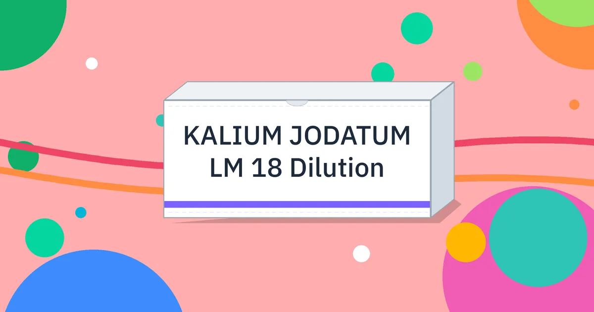 Symbolbild: Packung mit der Aufschrift KALIUM JODATUM LM 18 Dilution (PZN 07540780) – Verfügbarkeit und Bezug in Apotheken in Frankfurt am Main