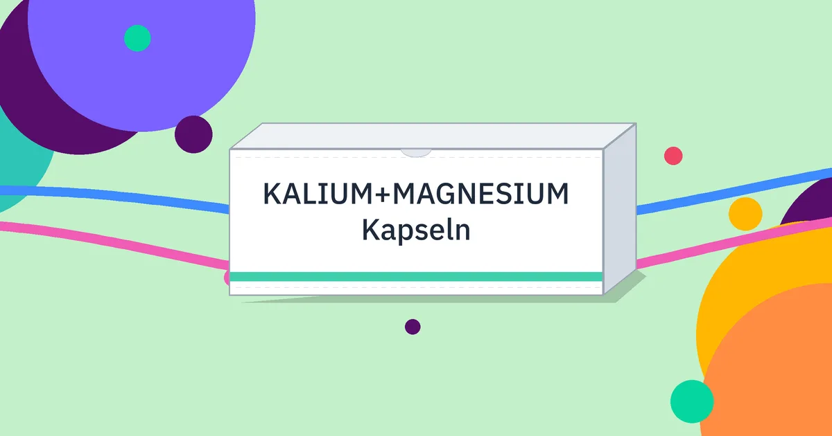 Symbolbild: Packung mit der Aufschrift KALIUM+MAGNESIUM Kapseln (PZN 18722254) – Verfügbarkeit und Bezug in Apotheken in Frankfurt am Main