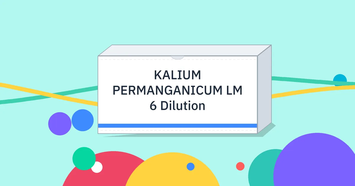 Symbolbild: Packung mit der Aufschrift KALIUM PERMANGANICUM LM 6 Dilution (PZN 12924057) – Verfügbarkeit und Bezug in Apotheken in Frankfurt am Main