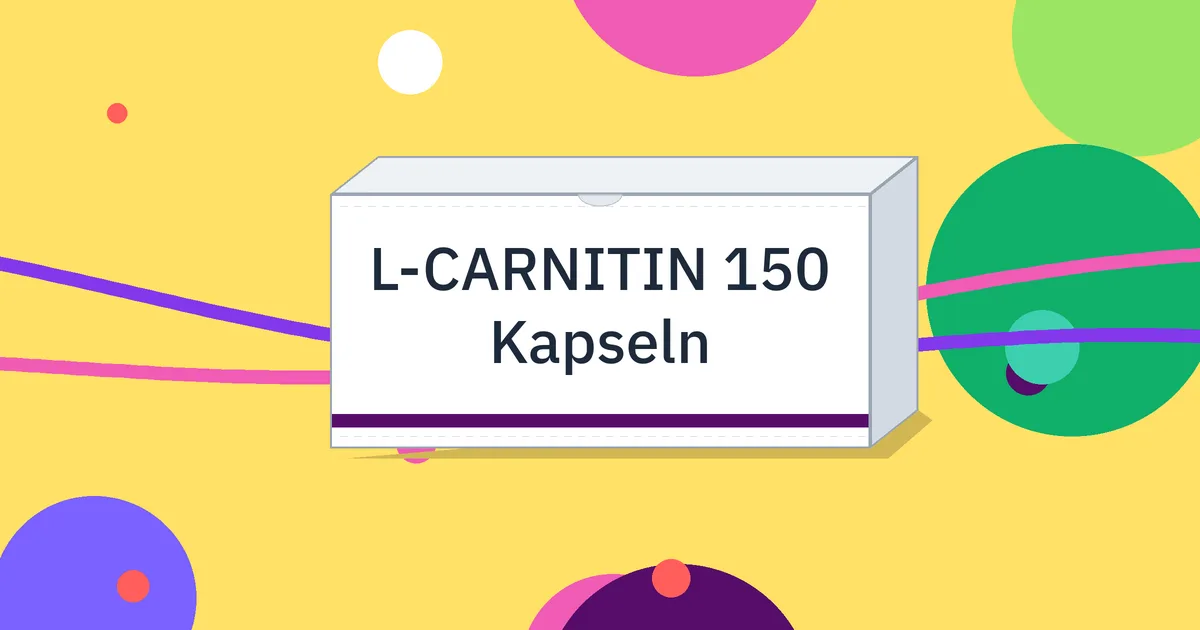 Symbolbild: Packung mit der Aufschrift L-CARNITIN 150 Kapseln (PZN 06336965) – Verfügbarkeit und Bezug in Apotheken in Frankfurt am Main