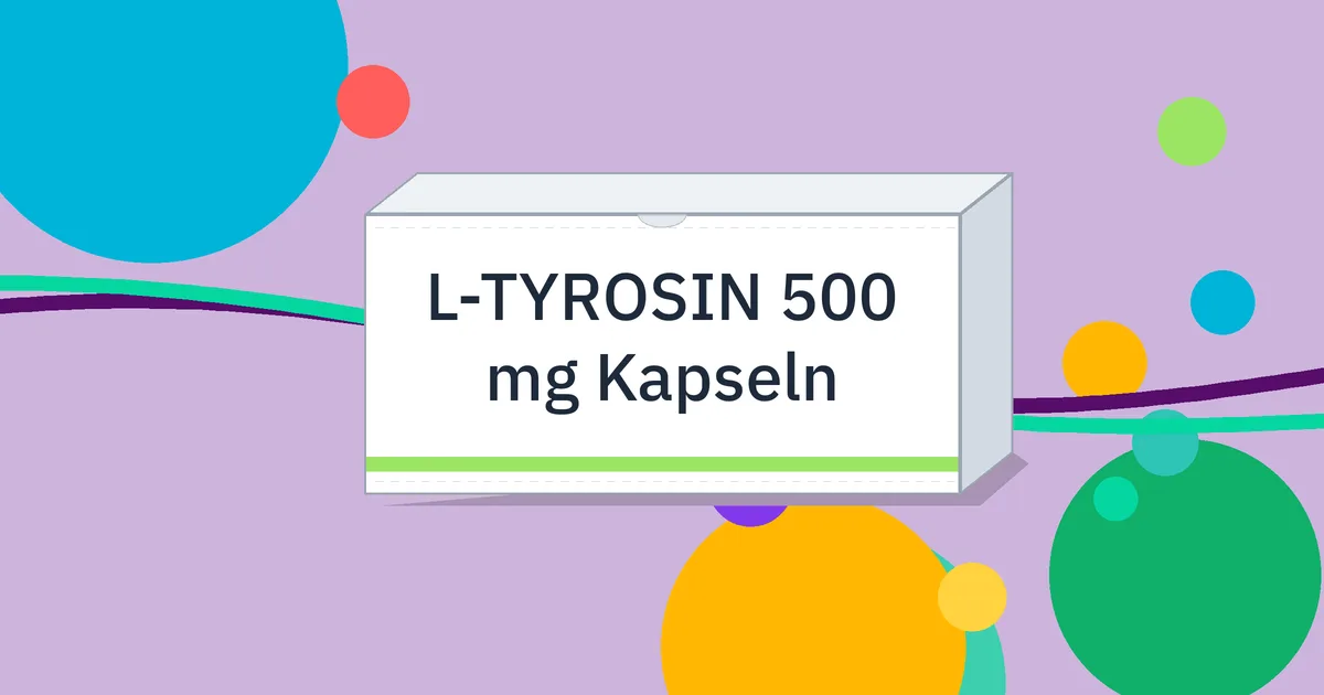 Symbolbild: Packung mit der Aufschrift L-TYROSIN 500 mg Kapseln (PZN 18487020) – Verfügbarkeit und Bezug in Apotheken in Frankfurt am Main