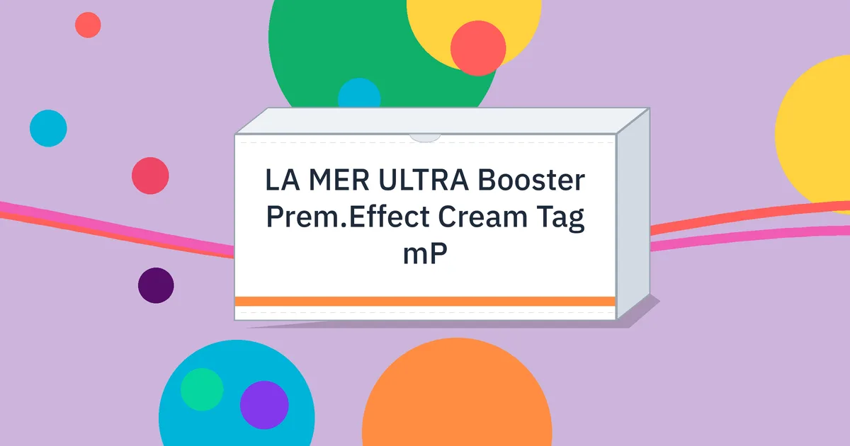 Symbolbild: Packung mit der Aufschrift LA MER ULTRA Booster Prem.Effect Cream Tag mP (PZN 18320538) – Verfügbarkeit und Bezug in Apotheken in Frankfurt am Main