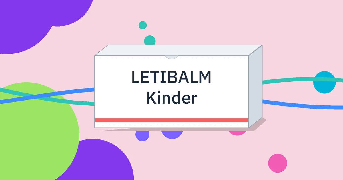 Symbolbild: Packung mit der Aufschrift LETIBALM Kinder (PZN 05371014) – Verfügbarkeit und Bezug in Apotheken in Frankfurt am Main