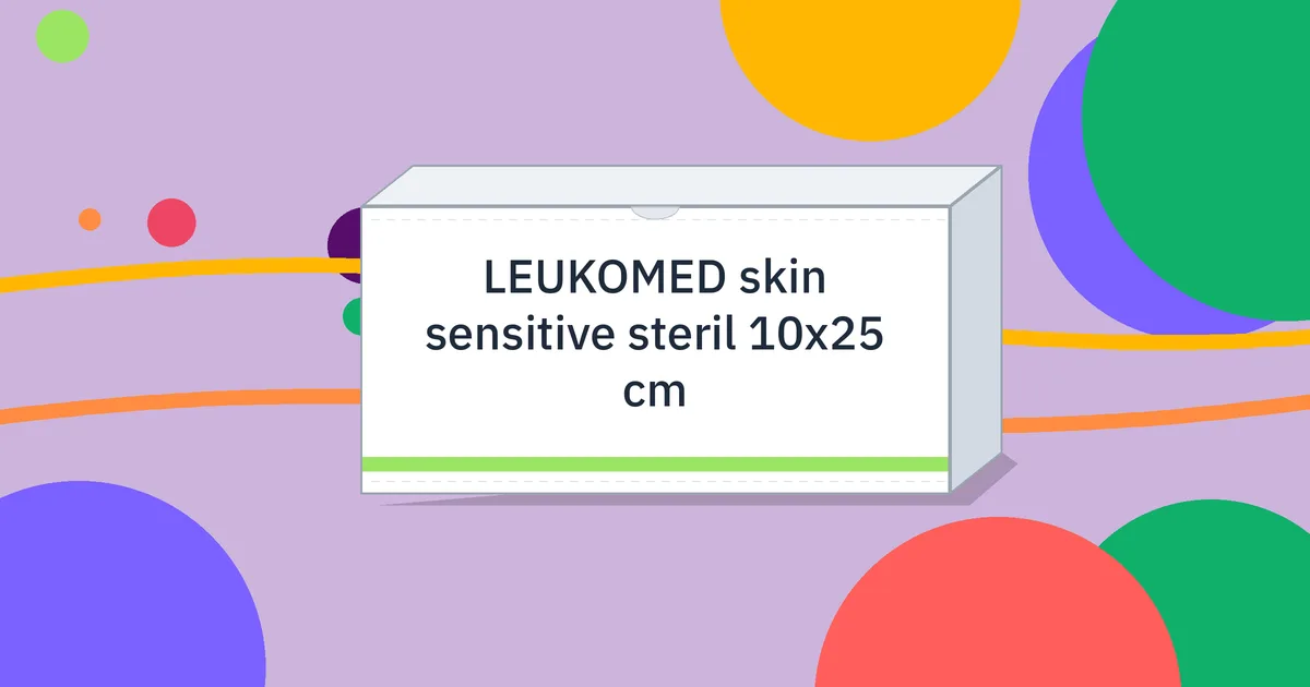 Symbolbild: Packung mit der Aufschrift LEUKOMED skin sensitive steril 10x25 cm (PZN 18730093) – Verfügbarkeit und Bezug in Apotheken in Frankfurt am Main