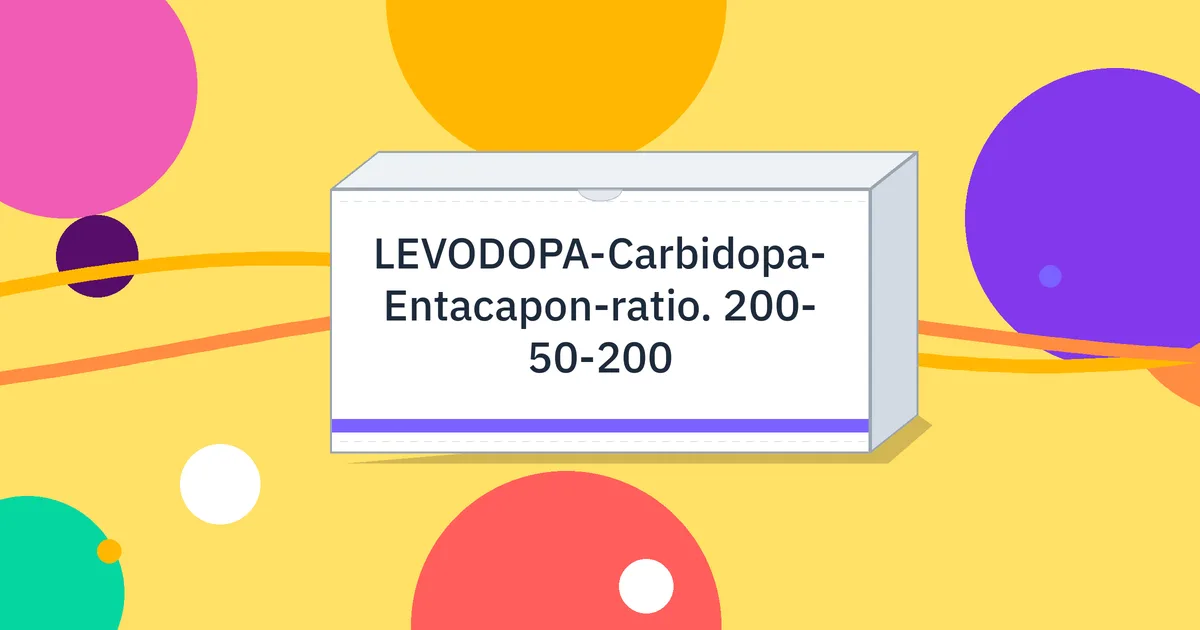 Symbolbild: Packung mit der Aufschrift LEVODOPA-Carbidopa-Entacapon-ratio. 200-50-200 (PZN 10221854) – Verfügbarkeit und Bezug in Apotheken in Frankfurt am Main