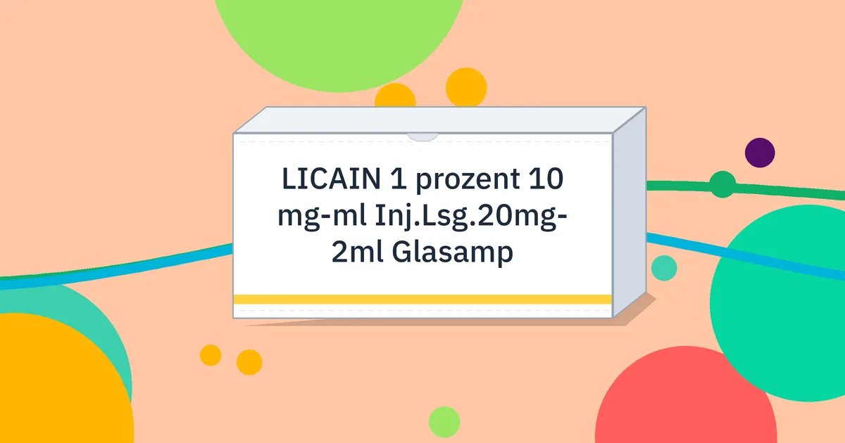 Symbolbild: Packung mit der Aufschrift LICAIN 1 prozent 10 mg-ml Inj.Lsg.20mg-2ml Glasamp (PZN 11008269) – Verfügbarkeit und Bezug in Apotheken in Frankfurt am Main