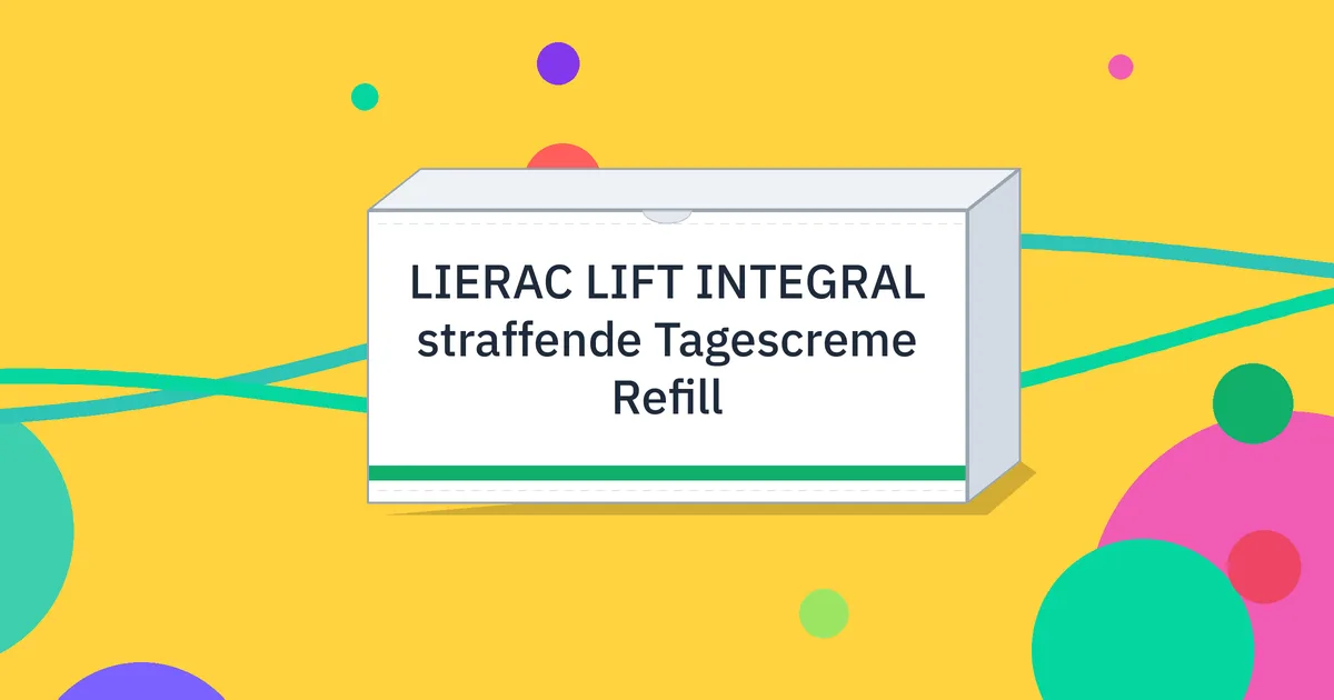 Symbolbild: Packung mit der Aufschrift LIERAC LIFT INTEGRAL straffende Tagescreme Refill (PZN 20771107) – Verfügbarkeit und Bezug in Apotheken in Frankfurt am Main