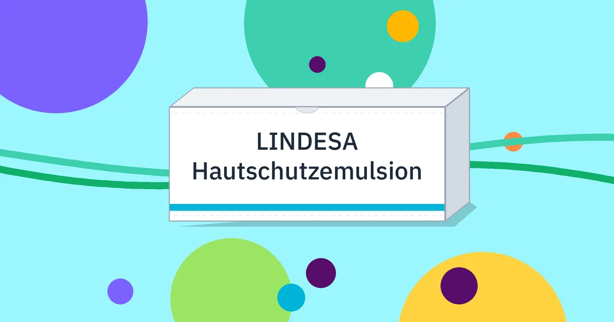 Symbolbild: Packung mit der Aufschrift LINDESA Hautschutzemulsion (PZN 01281047) – Verfügbarkeit und Bezug in Apotheken in Frankfurt am Main