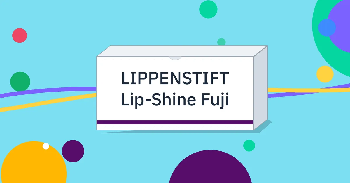 Symbolbild: Packung mit der Aufschrift LIPPENSTIFT Lip-Shine Fuji (PZN 19169322) – Verfügbarkeit und Bezug in Apotheken in Frankfurt am Main