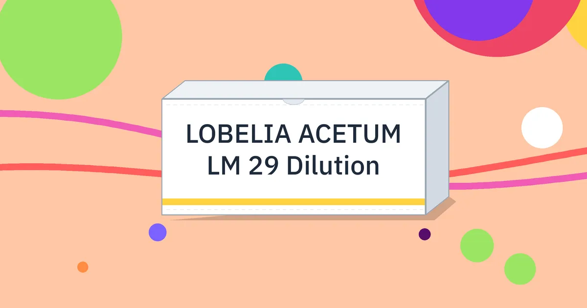 Symbolbild: Packung mit der Aufschrift LOBELIA ACETUM LM 29 Dilution (PZN 13532661) – Verfügbarkeit und Bezug in Apotheken in Frankfurt am Main