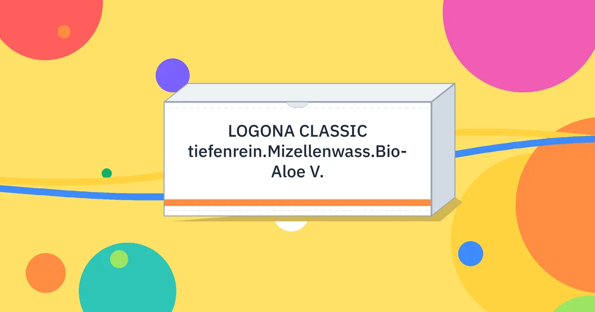 Symbolbild: Packung mit der Aufschrift LOGONA CLASSIC tiefenrein.Mizellenwass.Bio-Aloe V. (PZN 16129345) – Verfügbarkeit und Bezug in Apotheken in Frankfurt am Main
