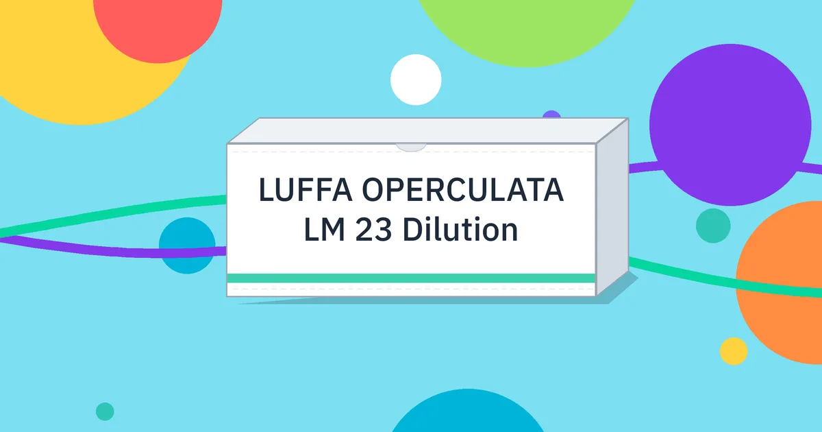 Symbolbild: Packung mit der Aufschrift LUFFA OPERCULATA LM 23 Dilution (PZN 12933441) – Verfügbarkeit und Bezug in Apotheken in Frankfurt am Main