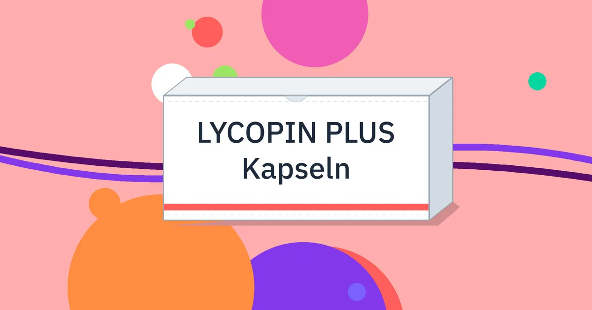Symbolbild: Packung mit der Aufschrift LYCOPIN PLUS Kapseln (PZN 00777220) – Verfügbarkeit und Bezug in Apotheken in Frankfurt am Main