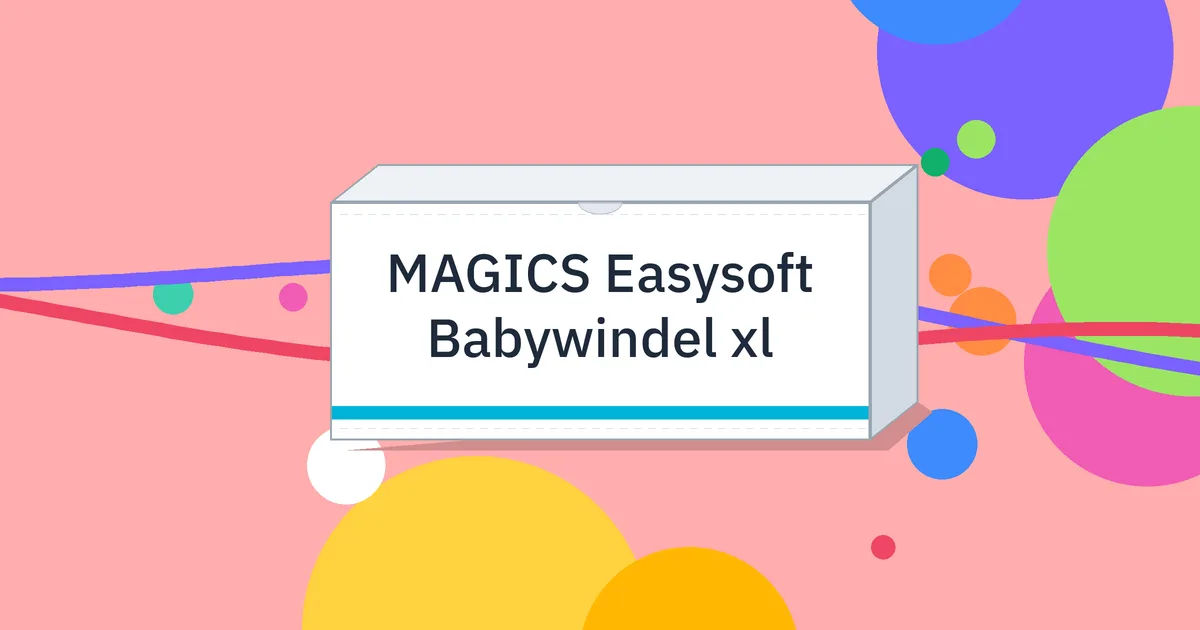 Symbolbild: Packung mit der Aufschrift MAGICS Easysoft Babywindel xl (PZN 12486195) – Verfügbarkeit und Bezug in Apotheken in Frankfurt am Main