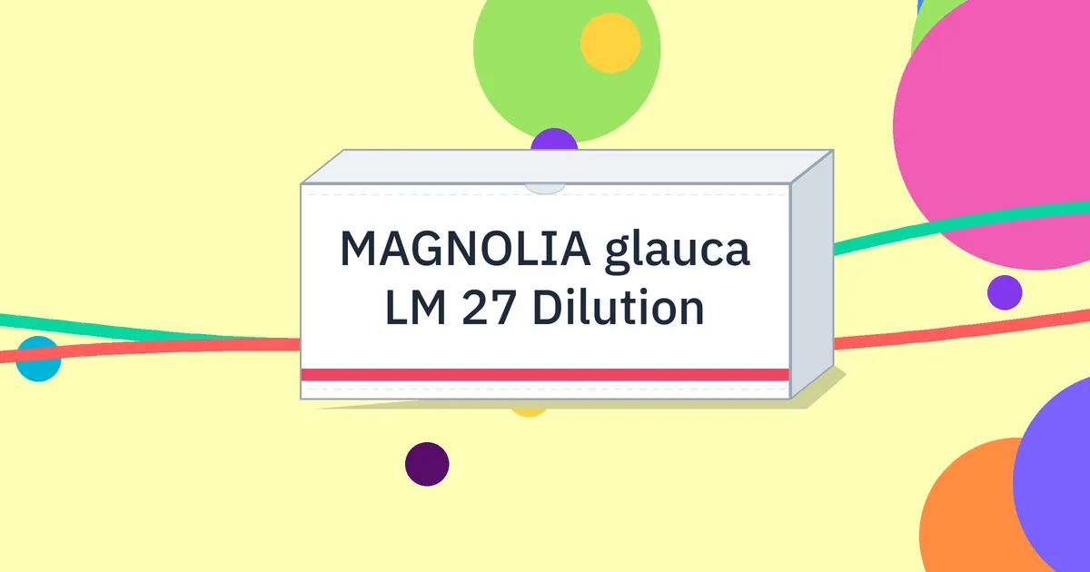 Symbolbild: Packung mit der Aufschrift MAGNOLIA glauca LM 27 Dilution (PZN 13539605) – Verfügbarkeit und Bezug in Apotheken in Frankfurt am Main